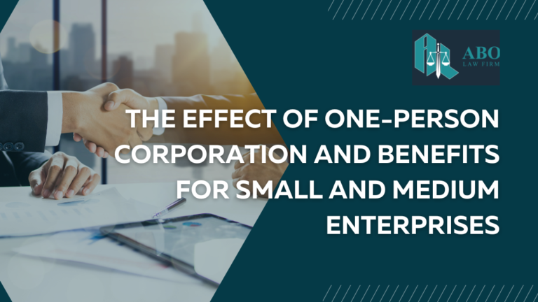 The Effect of One Person Corporation and Benefits for MSMEs